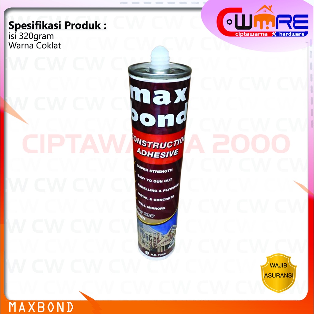 Jual Maxbond lem sealant perekat construction adhesive Kayu dinding ...