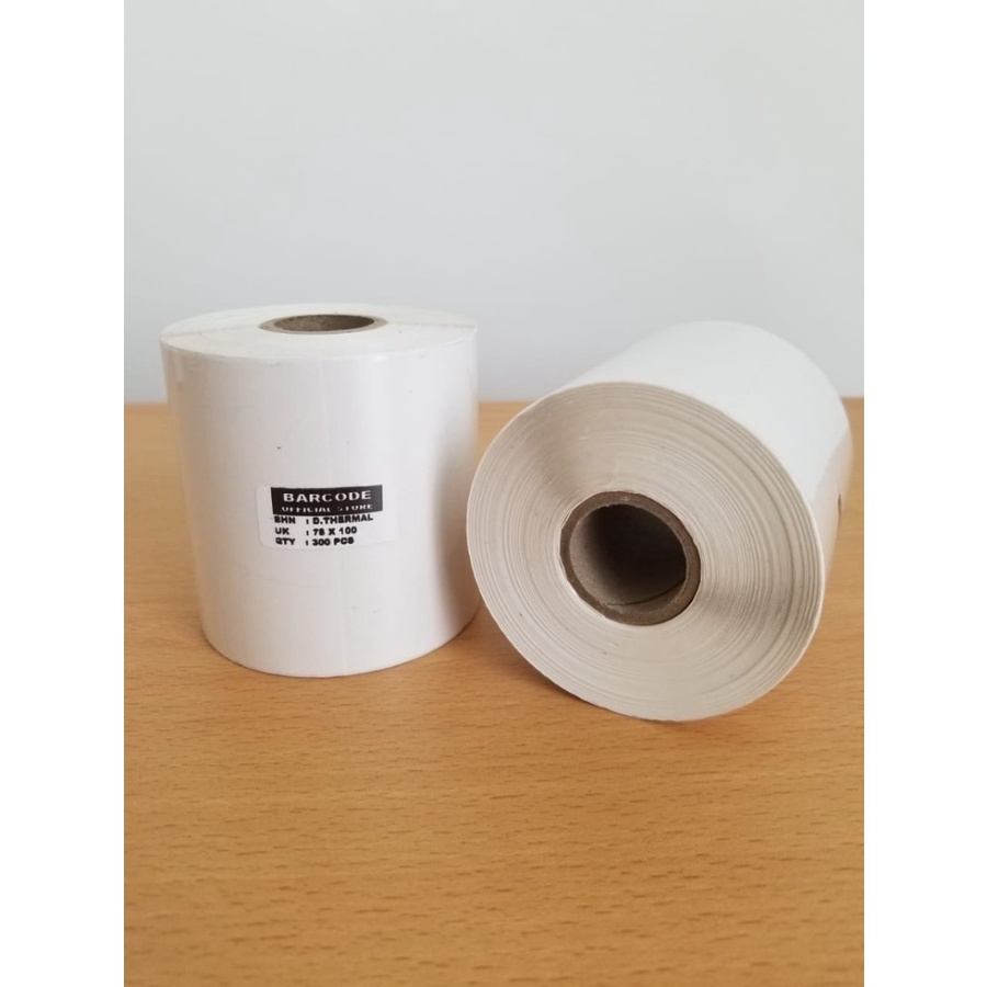 Jual Kertas Sticker Thermal 78mm X 100mm Label Resi Barcode 78 X 100 Mm ...