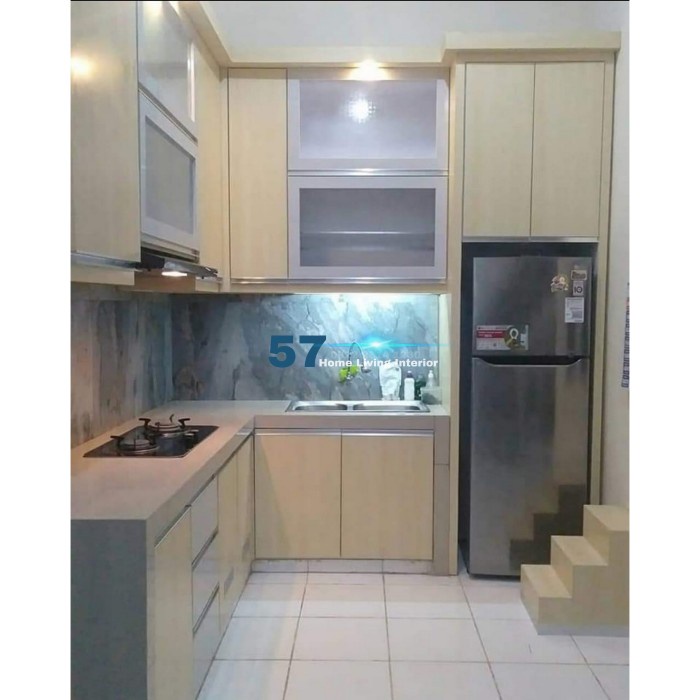 Jual Lemari Kitchen Set Minimalis HPL - Set Dapur Minimalis Bahan ...