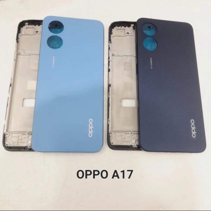 Jual KESING HOUSING BACK CASING FULLSET FRAME LCD OPPO A17 | Shopee ...