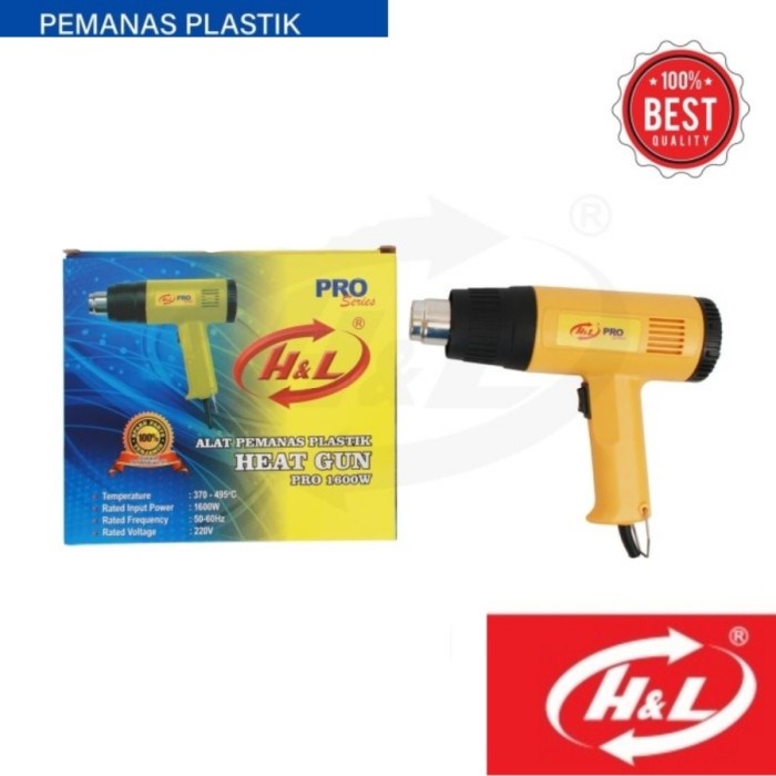 Jual Alat Pemanas Plastik / Heat Hot Gun PRO HL H&L 1600W / Blow Dryer ...