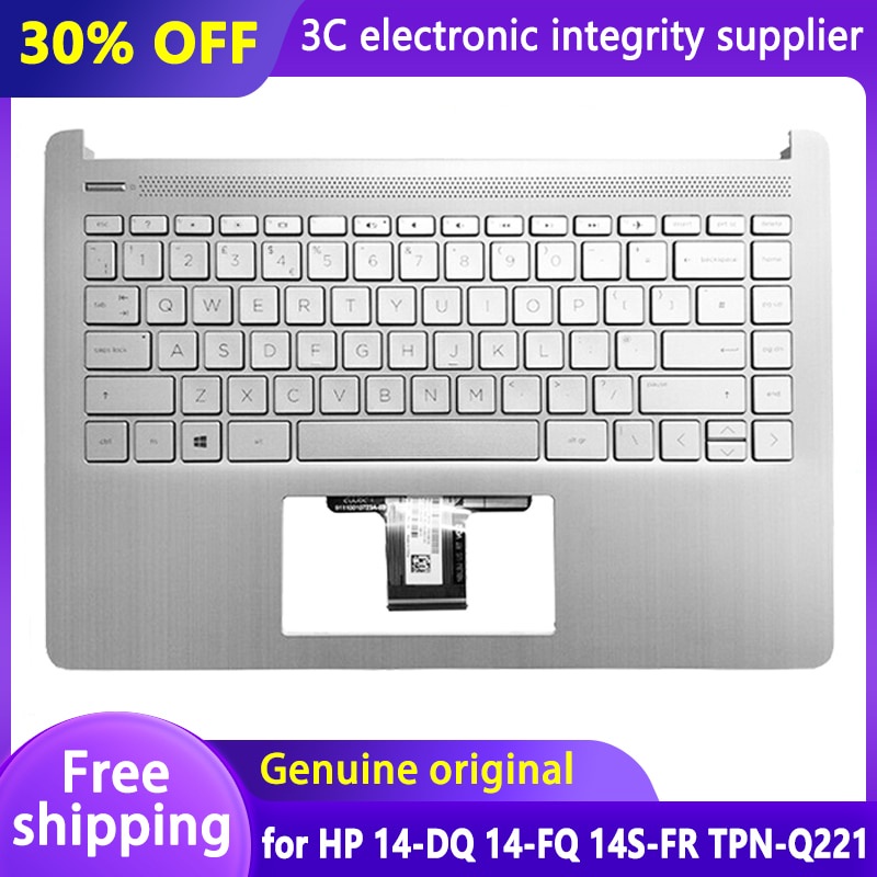 Jual PREORDER Origianl New for HP 14-DQ 14-FQ 14S-FR TPN-Q221 US RU Keyboard Laptop Palmrest ...