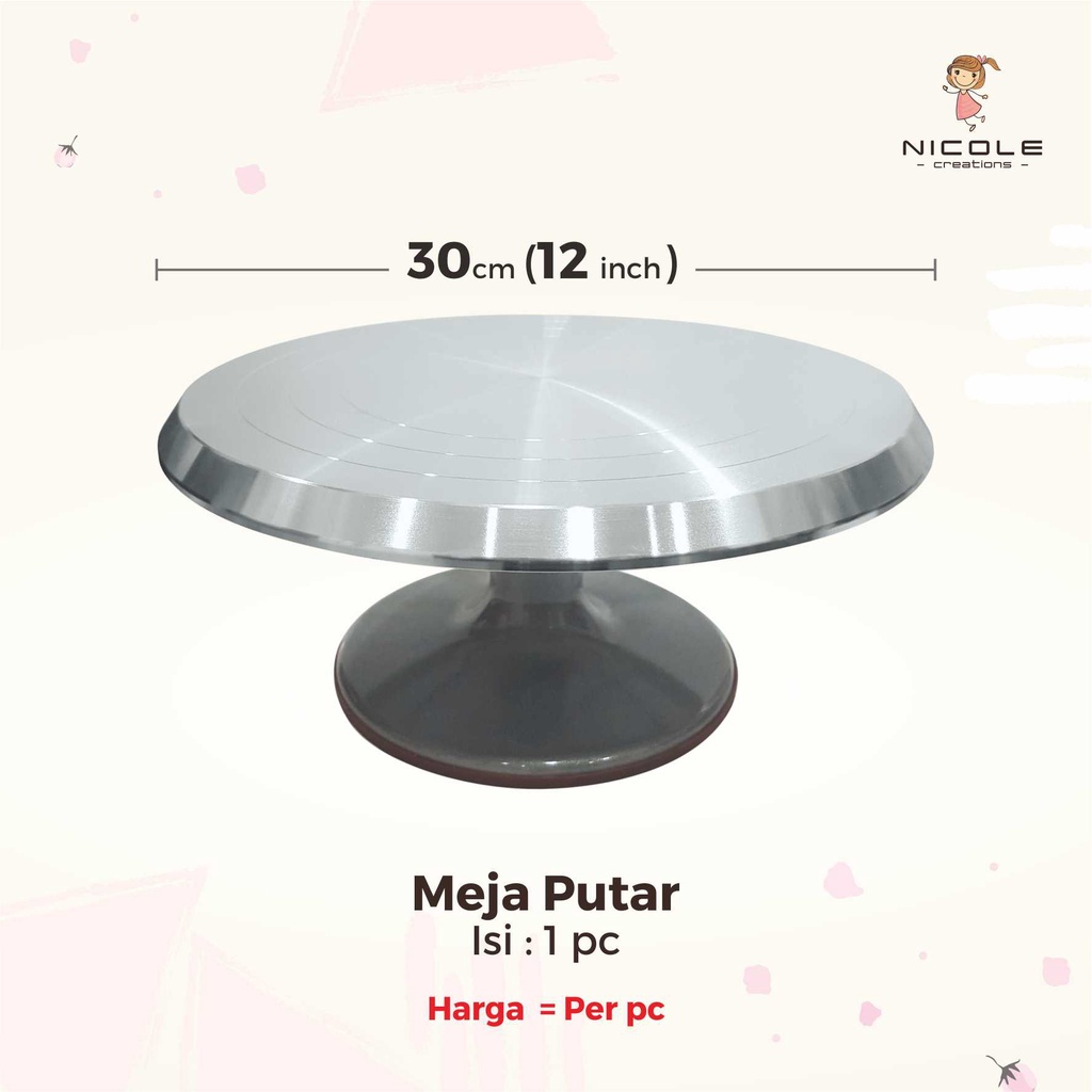 Jual Meja Putar/ Alat Penghias Kue/ Turn Table | Shopee Indonesia