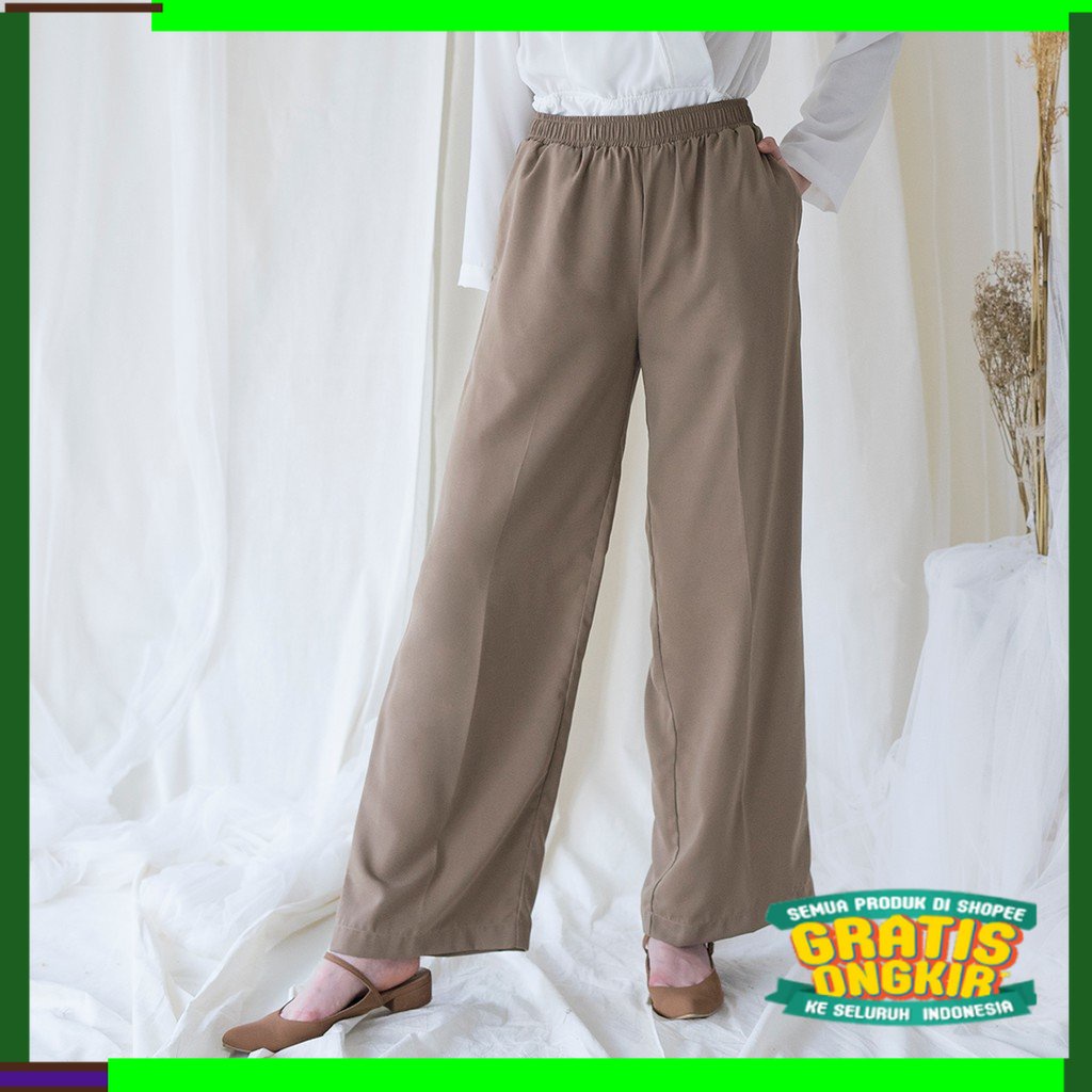 Jual RAMADHAN RAYA SPESIAL Astaka by Aska Label - Celana panjang palazo dengan kantong dan ...