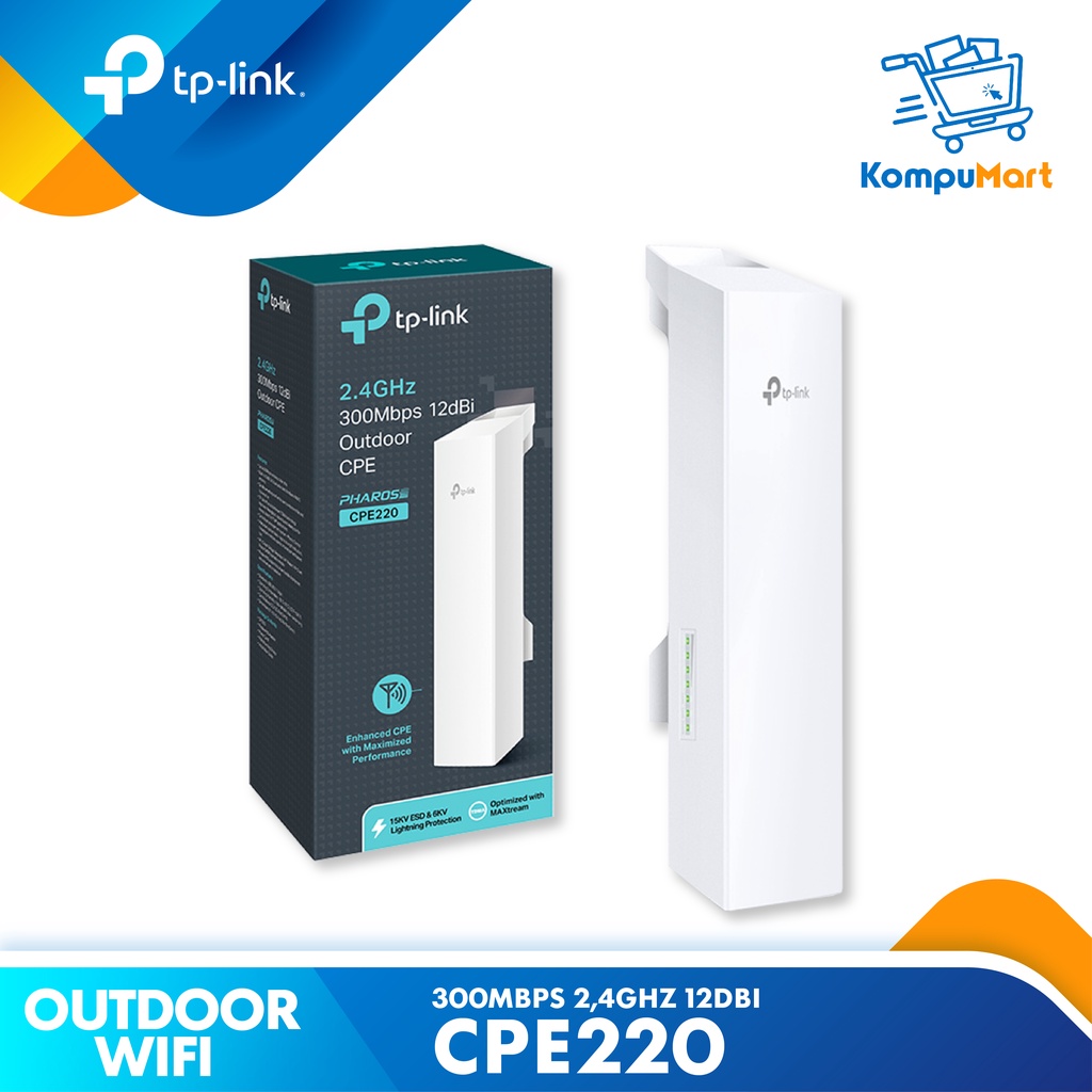 Jual TP-Link Outdoor Wifi CPE220 300Mbps 2,4Ghz 12dBi | Shopee Indonesia