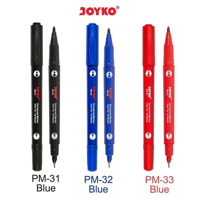 Jual Spidol JOYKO Permanent Marker Dua sisi pen dan Spidol Dual Tip ...