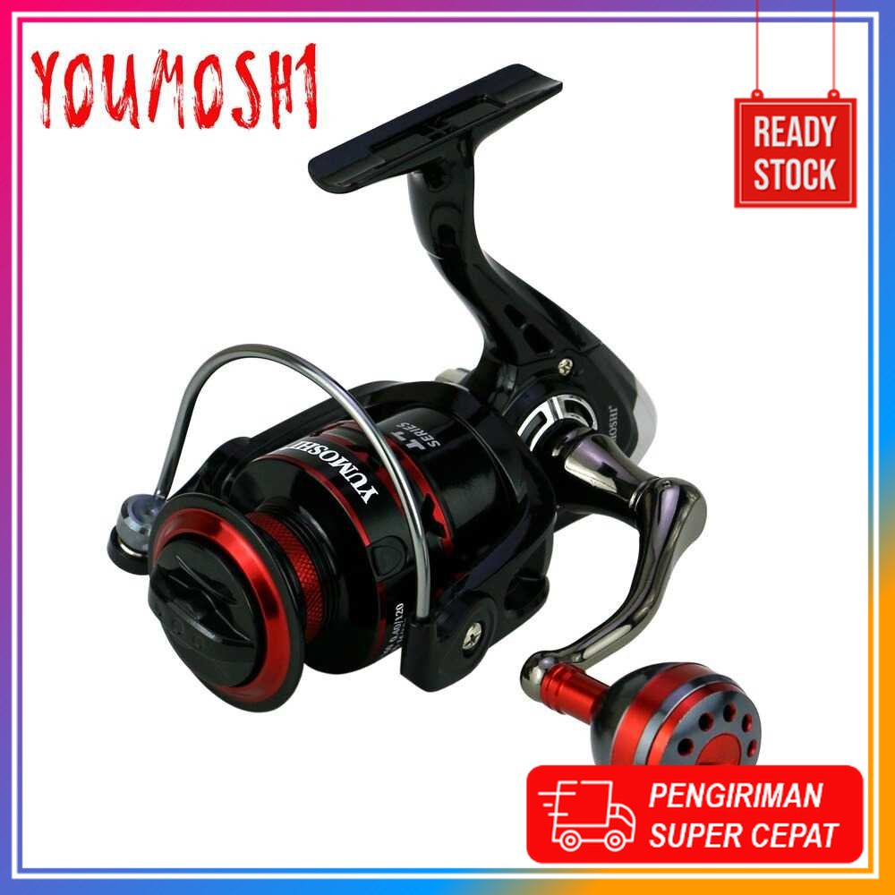 Jual PROMO COD YUMOSHI Reel Pancing Spinning 12 Ball Bearing 5.2:1 ...