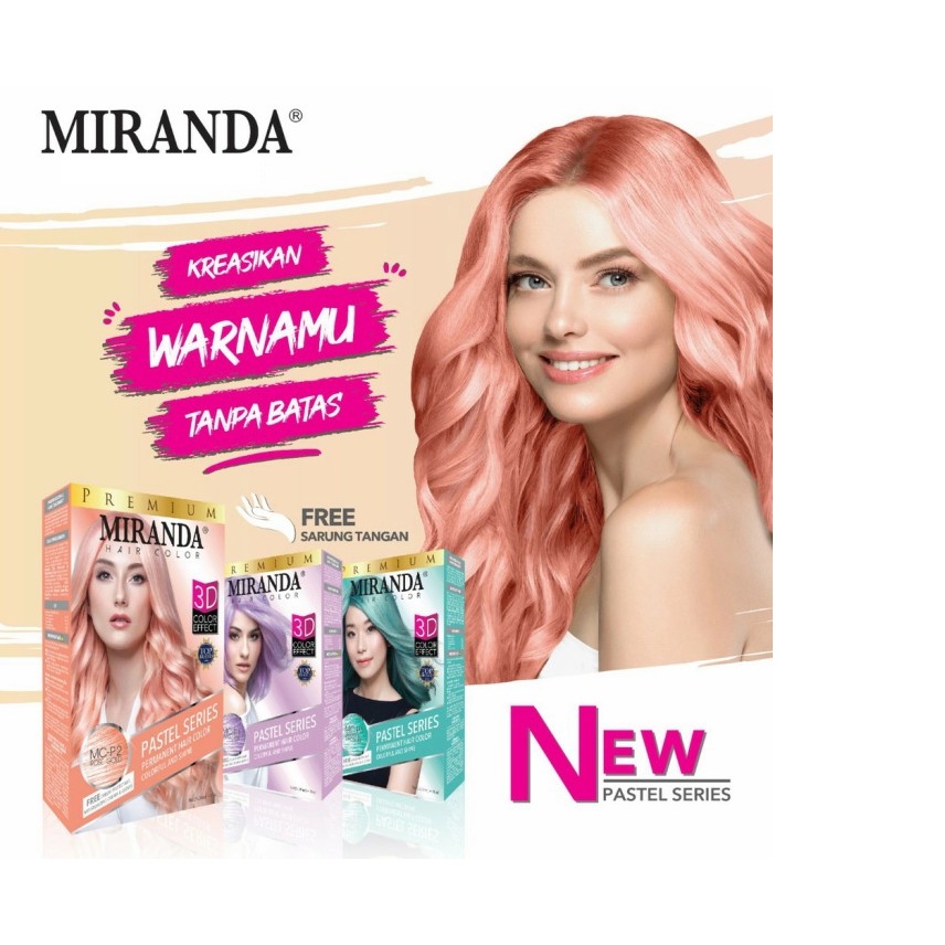 Jual Miranda Hair Color Pastel Series p2 rose gold | Shopee Indonesia