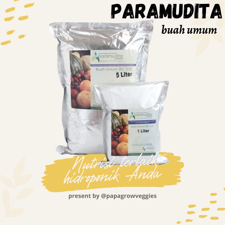 Jual AB Mix Buah Umum 1 Liter | PARAMUDITA NUTRIENT Nutrisi Hidroponik ...