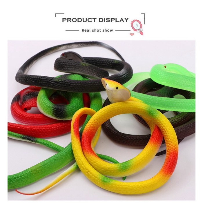 Jual [LOGU] Mainan ular karet palsu, Fake Animal Snake toys | Shopee ...