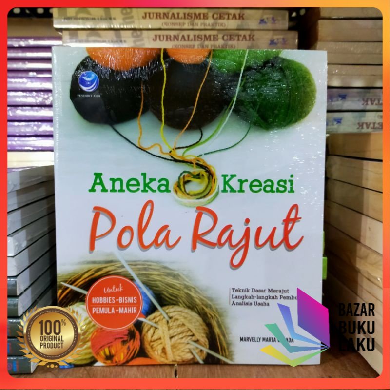 Jual BUKU Aneka Kreasi Pola Rajut, Teknik Dasar Merajut Langkah-langkah ...