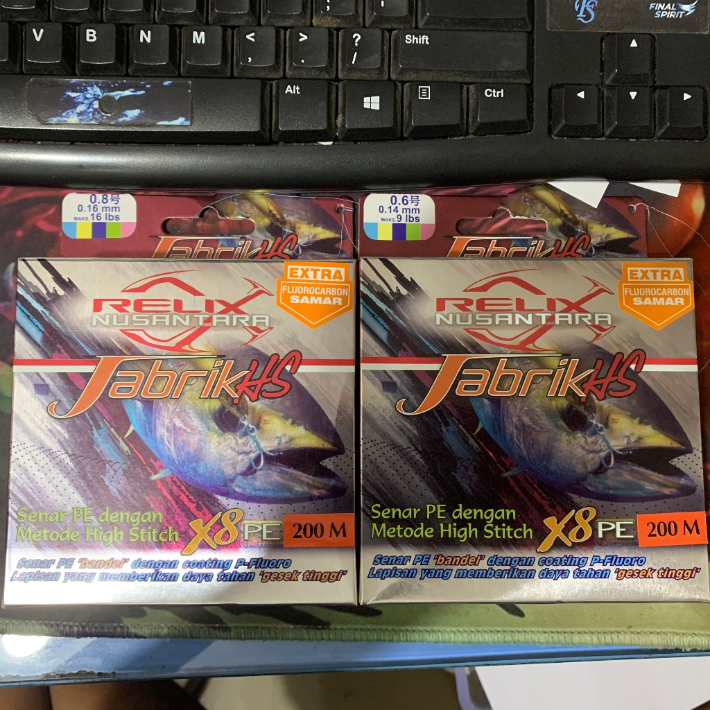 Jual EXTRA BONUS | BENANG PE RELIX NUSANTARA JABRIK HS X8 MULTICOLOUR ...