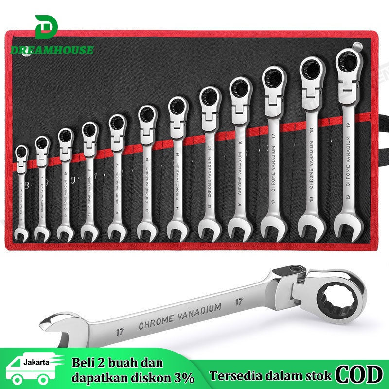 Jual Tool Superman Kunci Ring Pas set 14 pcs 8-24mm kunci pas Harga ...