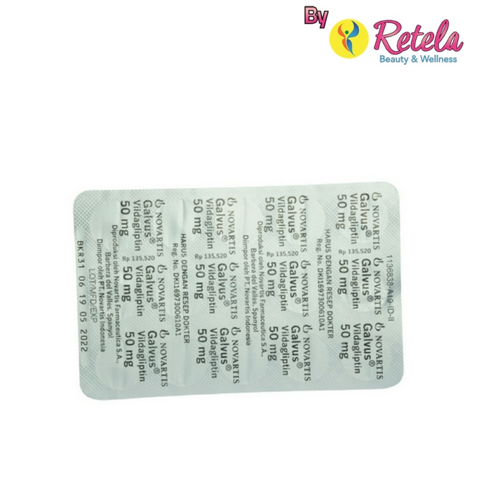 Jual GALVUS 50MG 1 STRIP 14 TABLET | Shopee Indonesia
