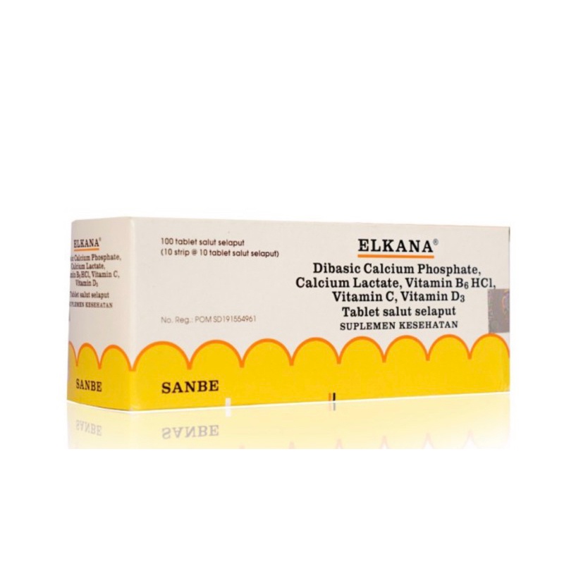 Jual Elkana strip 10 tablet ( multivitamin penambah napsu makan ...