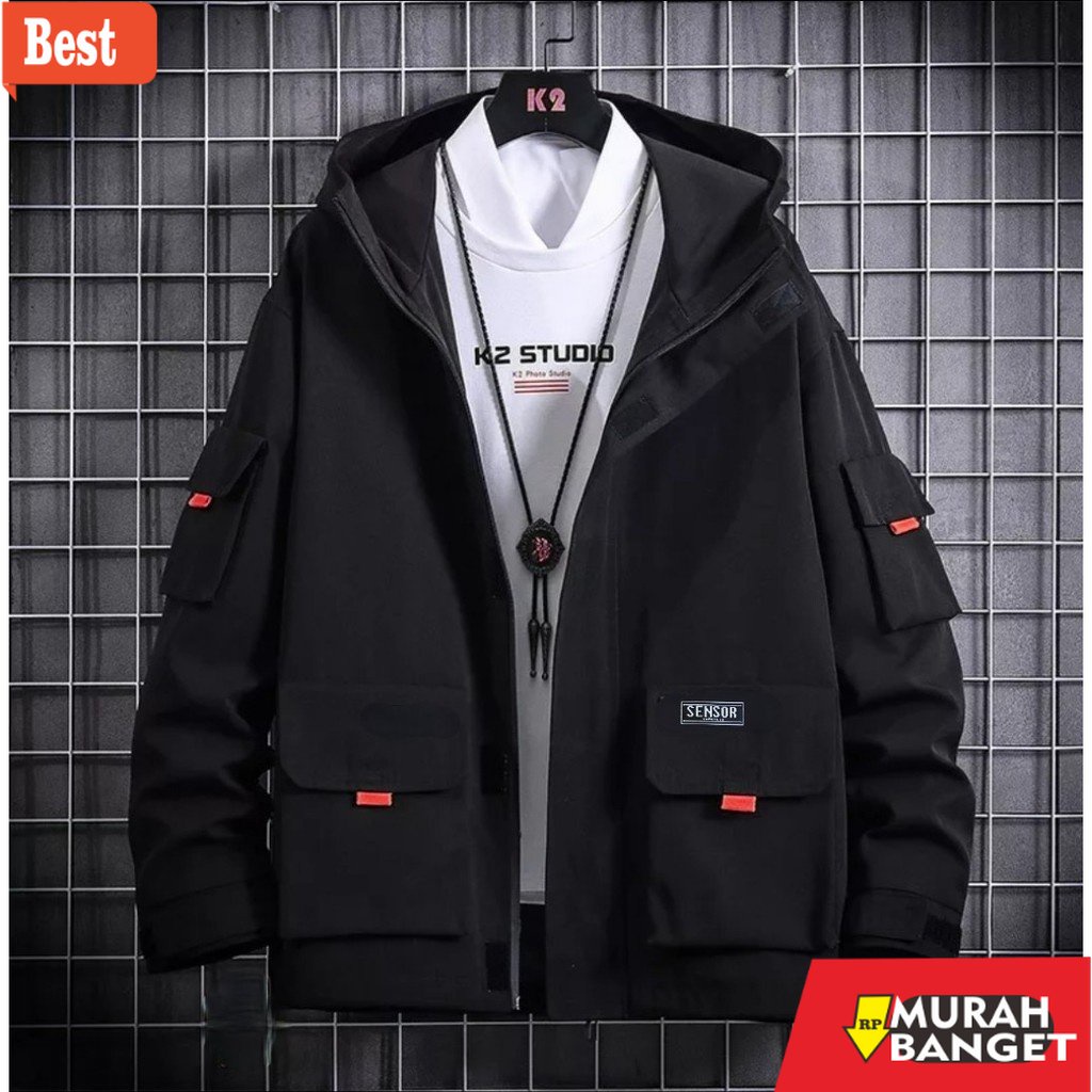 Jual Jaket kulit pria terbaru- Jaket Pria Hoodie Waterproof Tahan Air ...