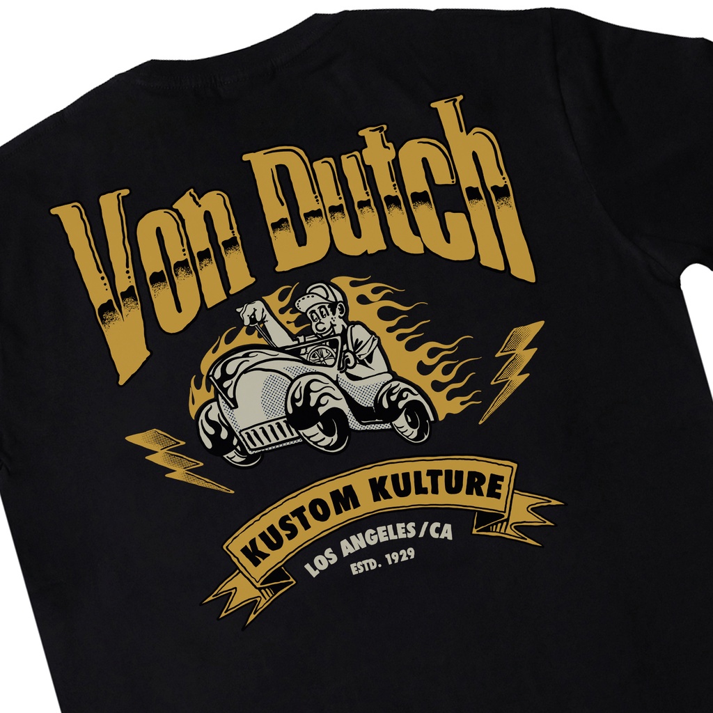 Jual Von Dutch Tshirt 0848 Black | Shopee Indonesia