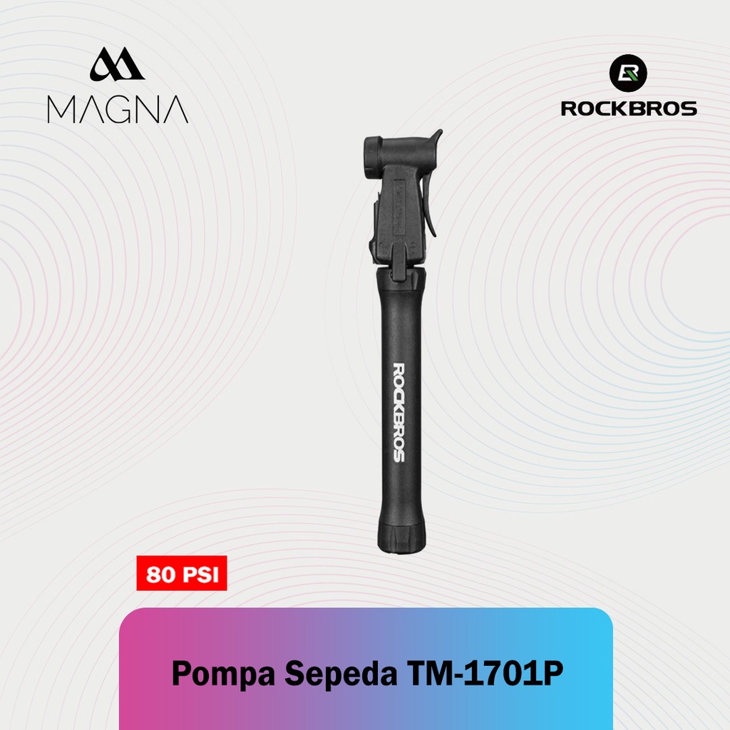 Jual Pompa Ban Sepeda Rockbros TM-1701P Mini Portable Pump High ...