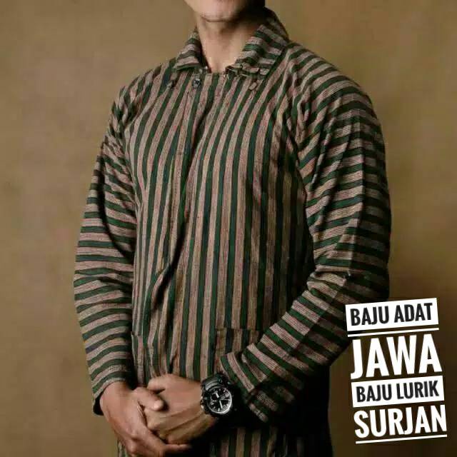Jual Kebaya dan Sorjan Baju Surjan Lurik Pria Adat Jawa Khas Solo Jogja ...