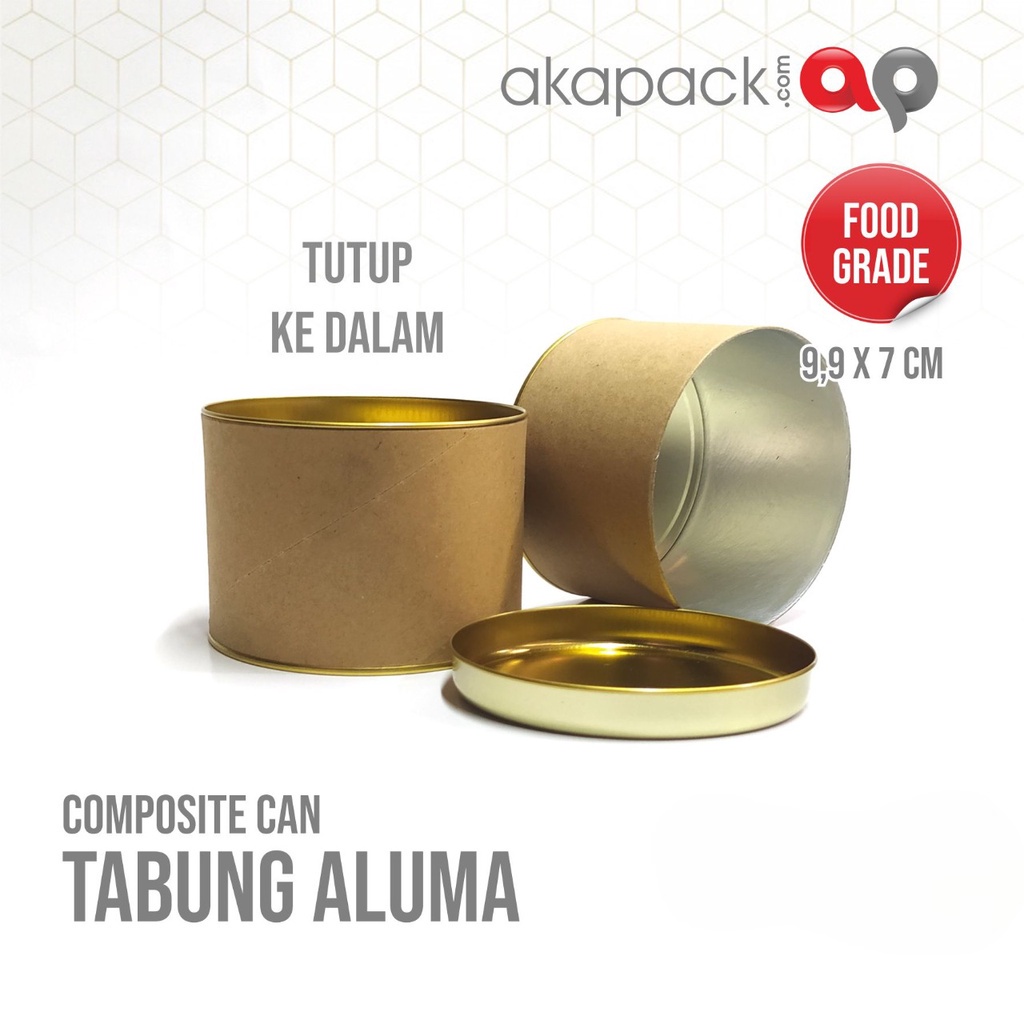 Jual Tabung Composite Can | Tabung Papper Berlaminasi Food Grade 9,9x7 ...