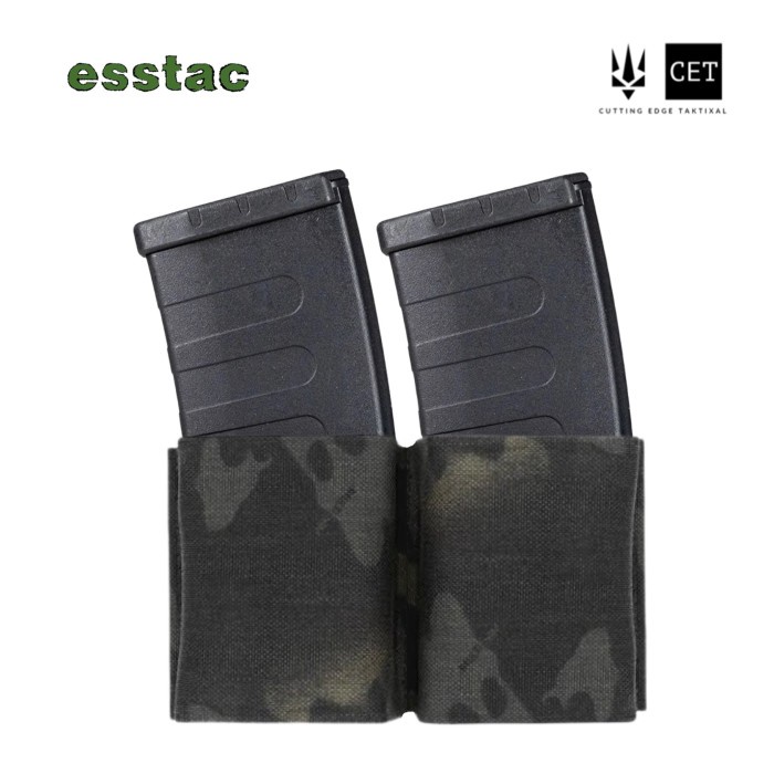 Jual Esstac Double 556 Laminate Kywi Naked Mag Pouch - Multicam Black ...