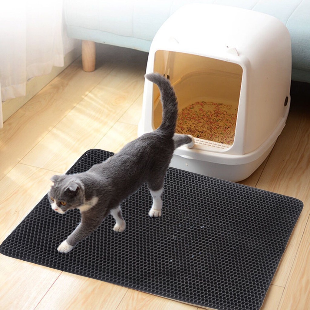 Jual Matras Kandang Kucing & Anjing Double-Layer Cat Litter Box Mat ...