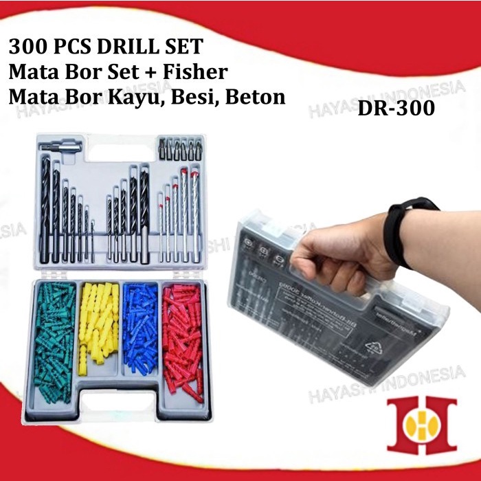 Jual Mata Bor Set Besi Kayu Tembok Keramik Kaca Beton Obeng Fisher DR ...