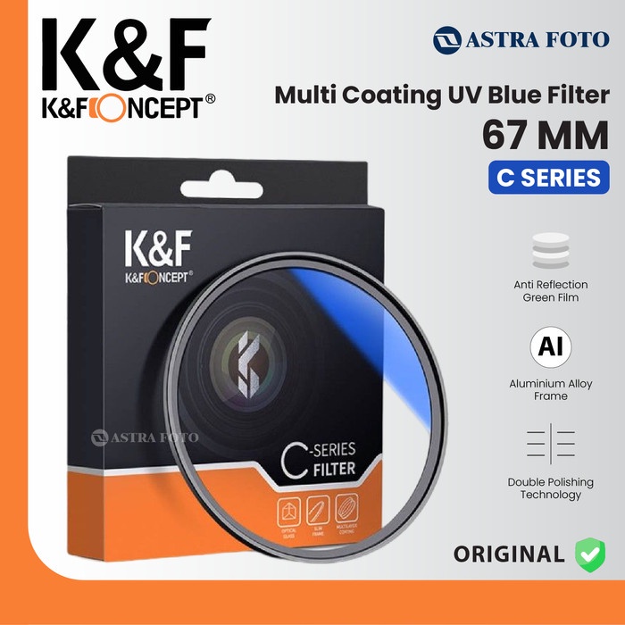 Jual KNF K&F Concept Multi Coating UV Blue Coating Filter 67MM C-Series KF | Shopee Indonesia