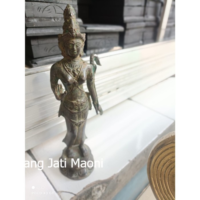 Jual patung dewi sri kuningan full kuningan alusan KJM1122 murah ...