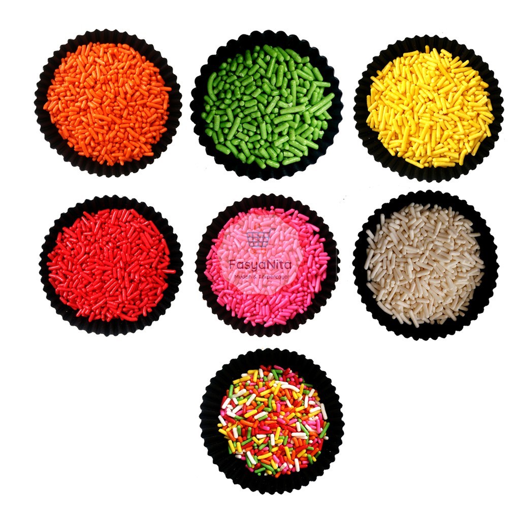 Jual MESES WARNA 250GR - CHOCOLATE RICE - MISES MERAH - MESIS PUTIH ...