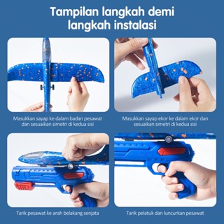 Jual BEVAVAR Mainan Anak Pesawat Terbang Berlampu Mainan Anak Pistol Tembak Tembakan Pesawat ...
