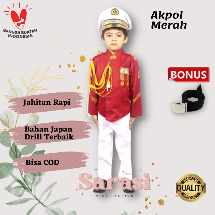 Jual baju akabri akpol anak anak kostum baju tentara akademi profesi ...