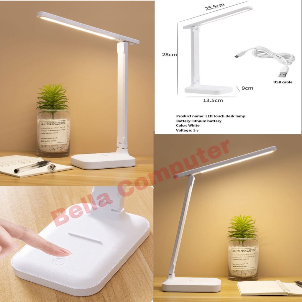 Jual TaffLED Lampu Meja Belajar LED Eye Protection USB Model 8W 3 Color ...