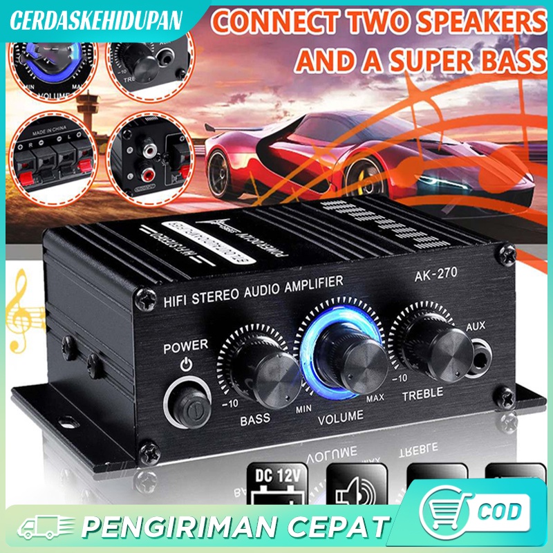 Jual 2 Channel Bluetooth Power Amplifier 800W 400W 200W Home Digital ...