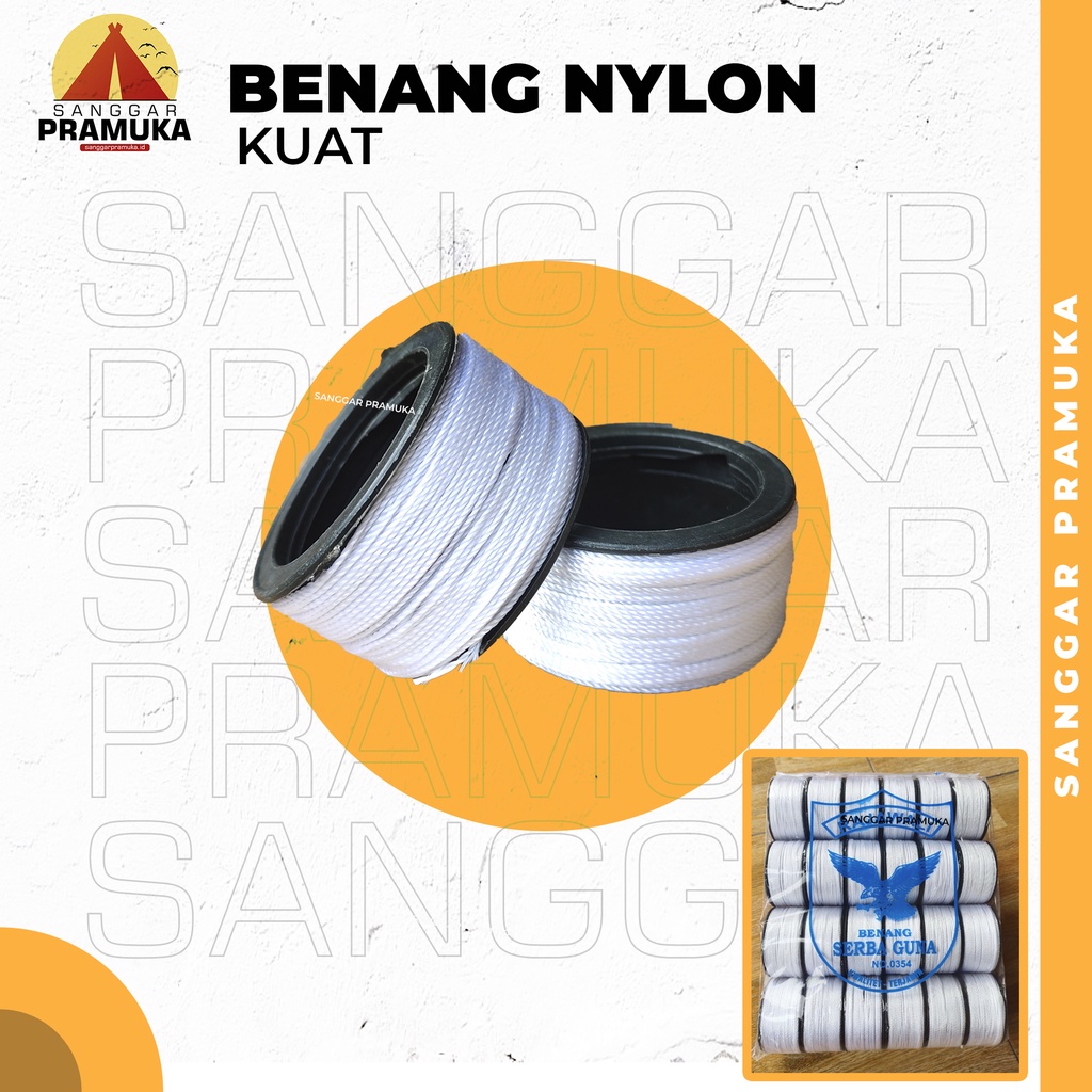 Jual Benang Nilon / Benang Bendera Plastik / Nylon | Shopee Indonesia