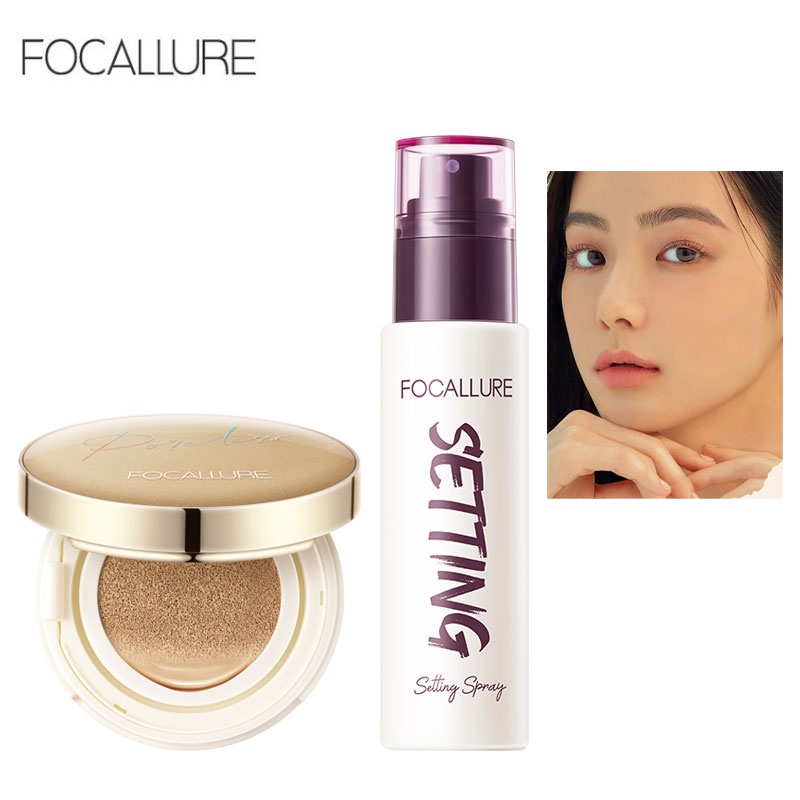Jual FOCALLURE 2PCS/set Face Makeup Set Matte BB cushion & Hydrating ...