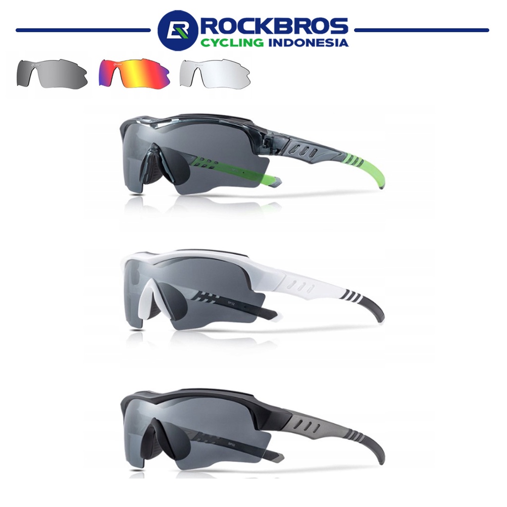 Jual ROCKBROS 10035 10036 10037 Kacamata Sepeda Polarized Bike Sunglasses Eyewear Outdoor Sport ...