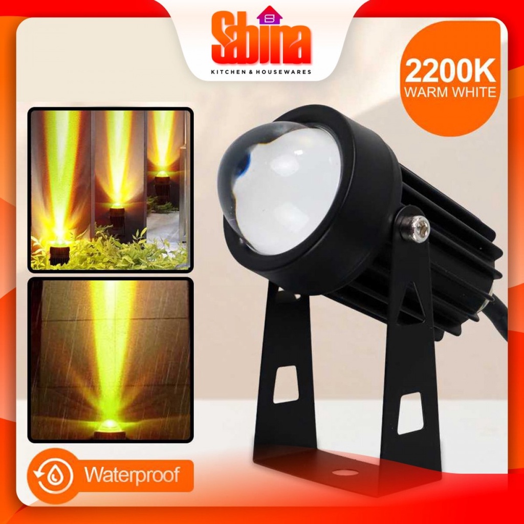Jual Lampu Sorot Dinding LED Outdoor Spotlight Beam Waterproof Warm ...