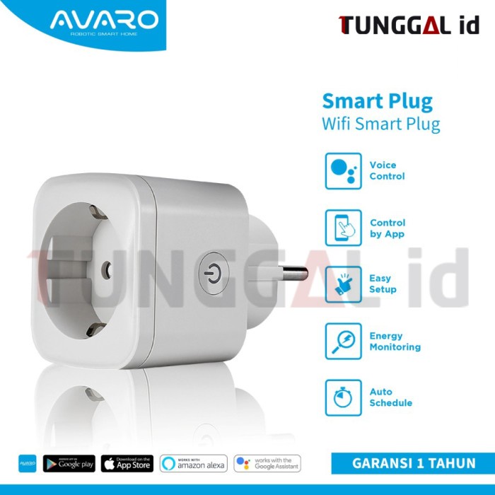 Jual AVARO Smart Plug WIFI IoT Smart Home Wireless Colokan Listrik | Shopee Indonesia