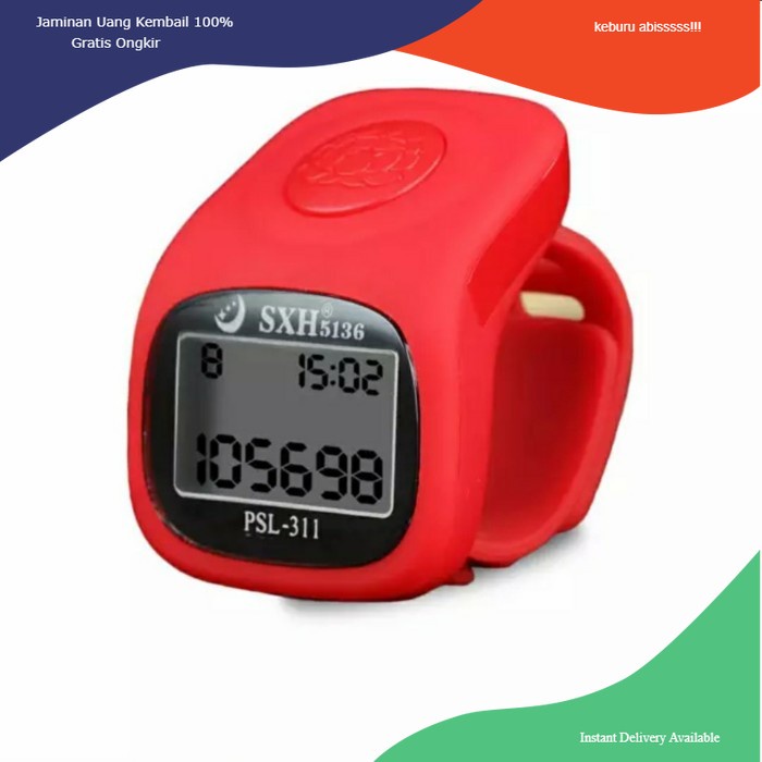 Jual TASBIH DIGITAL LED 8 CHANNEL 6 DIGIT JAM ALARM TALLY COUNTER ...