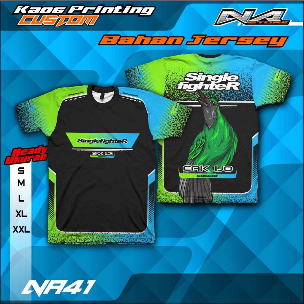 Jual Kaos Jersey Printing CAK IJO SQUAD SINGLE FIGHTER High Quality ...