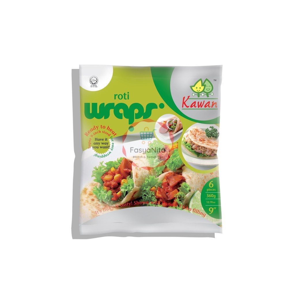 Jual KAWAN FOOD ROTI WRAP 360GR | Shopee Indonesia