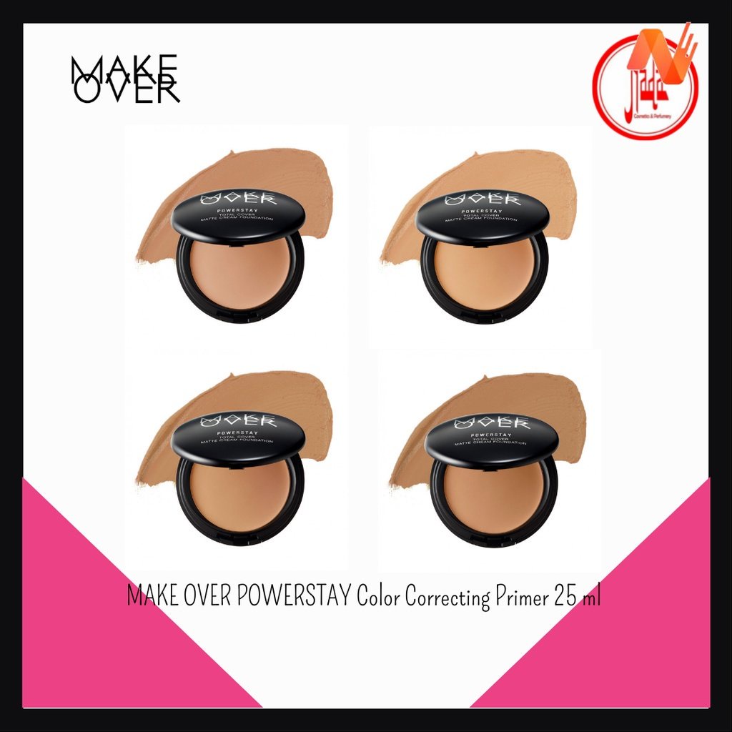 Jual Make Over Powerstay Total Cover Matte Cream Foundation V2 | Shopee ...