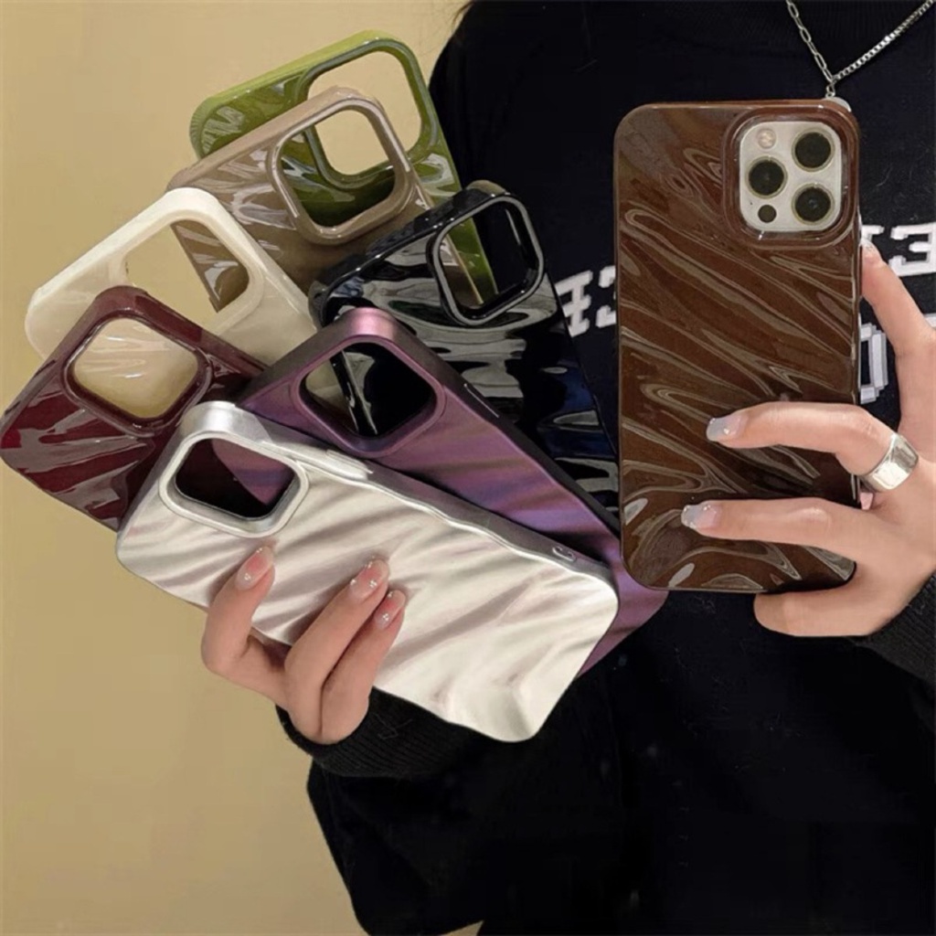 Jual Casing For iPhone Ponsel Motif Sutra Silver Mewah Kompatibel Untuk ...