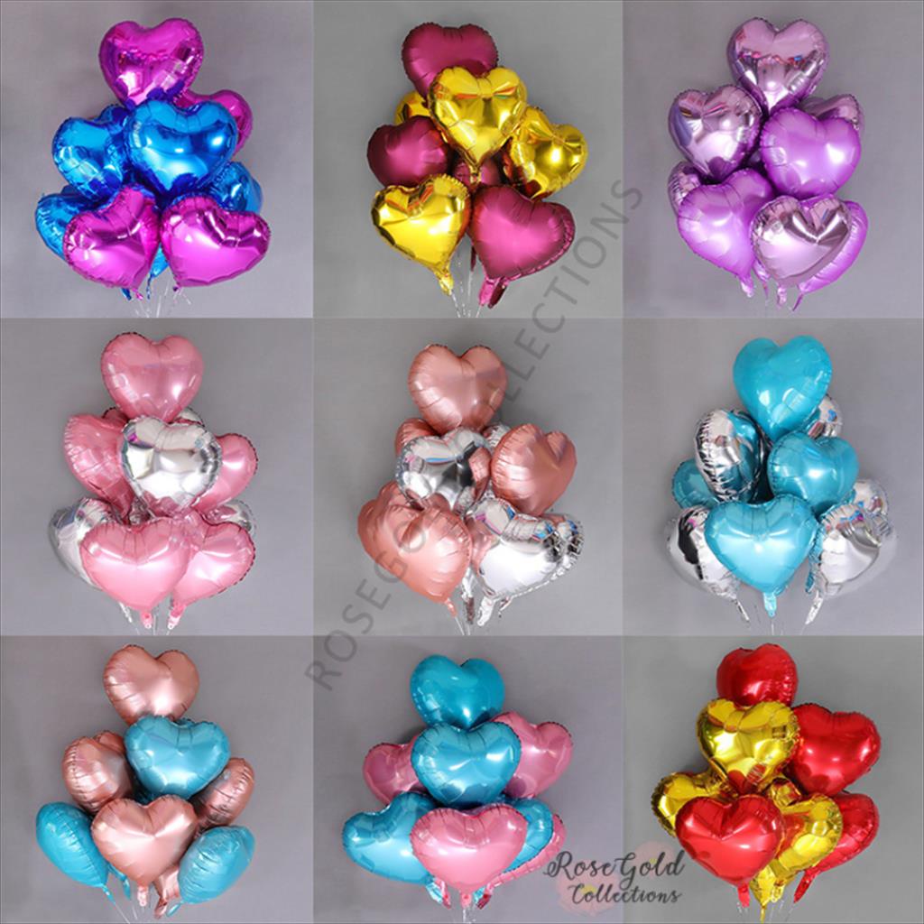 Jual [1 PCS] Balon Foil Bentuk Hati Love / Bintang / Star Balloon 5 ...