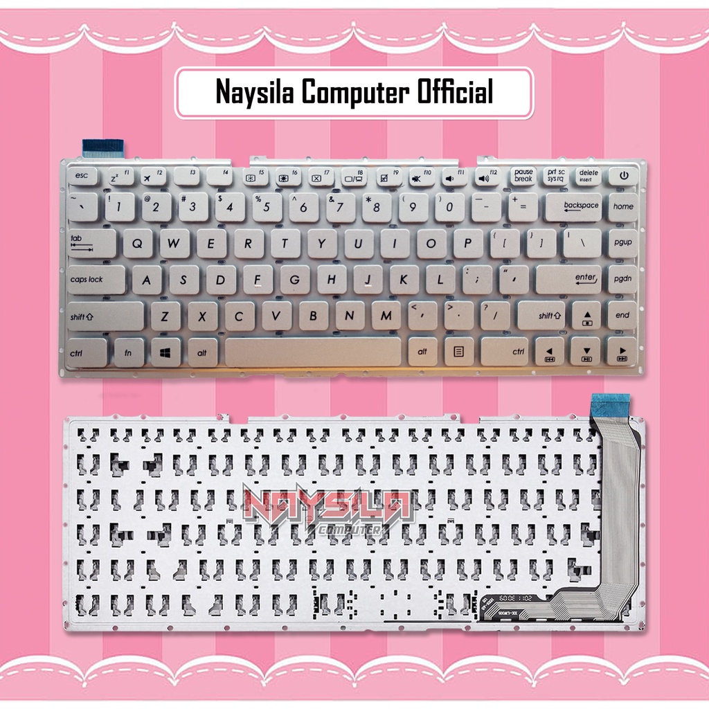 Jual Keyboard Laptop Asus X441 series Warna SILVER ( Keyboard X441 ...