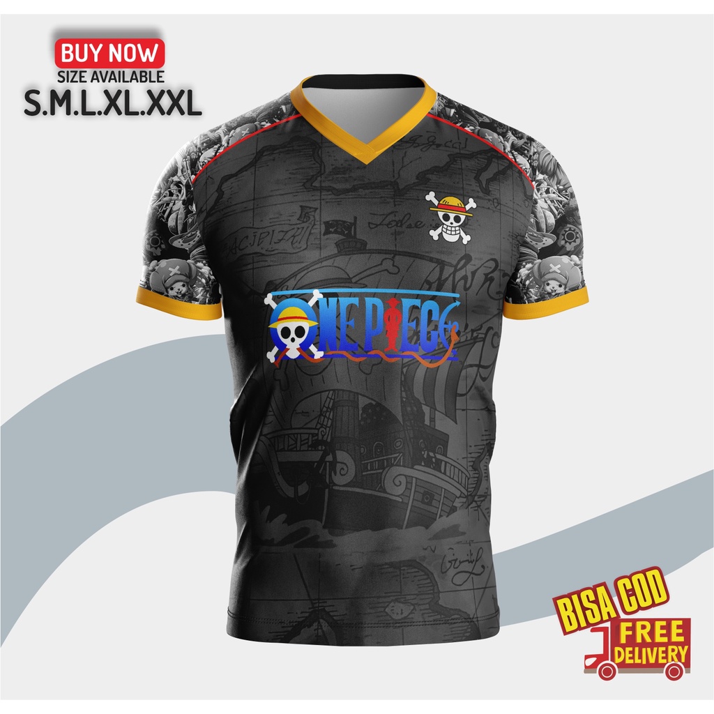 Jual BAJU PRINTING ANIME ONE PIECE MONKEY D.LUFFY BAJU ANIME (ready ...