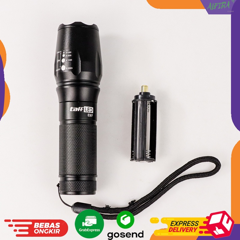 Jual TaffLED Senter LED Cree XM-L T6 5000 Lumens - E97 Tahan Lama dan ...
