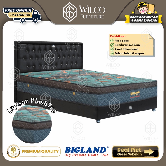 Jual Kasur Springbed Bigland Sonia Plush Top Hijau / Matras Lapisan ...