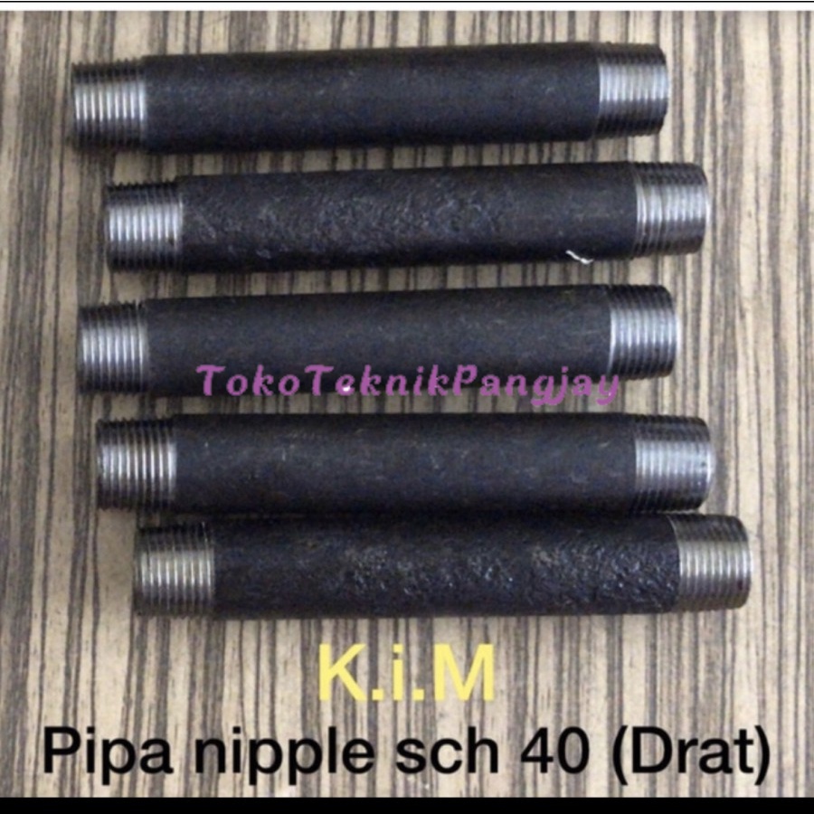Jual Pipa nipple 1/2” x 10 cm /pipe nepel 1/2 inch x 100 mili nipel ...